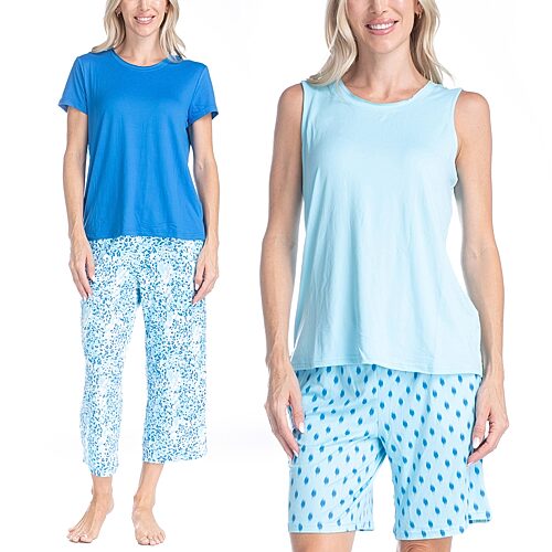 Click here for Muk Luks Womens 4-pc. Pajama Set  Petite Medium  B... prices