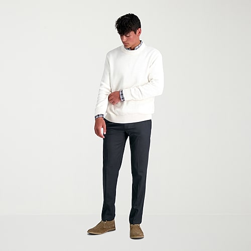 Click here for Haggar Cool 18 Pro Mens Straight Fit Flat Front Pa... prices