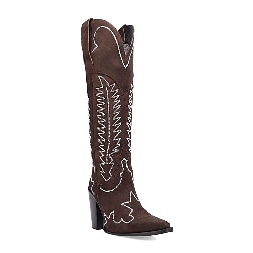 Click here for Dingo Womens Double Take Suede Leather Boot - Brow... prices