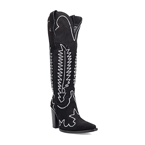 Click here for Dingo Womens Double Take Suede Leather Boot - Blac... prices