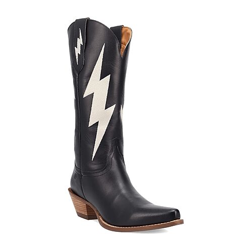 Click here for Dingo Womens Thunderbolt Leather Boot Block Heel C... prices