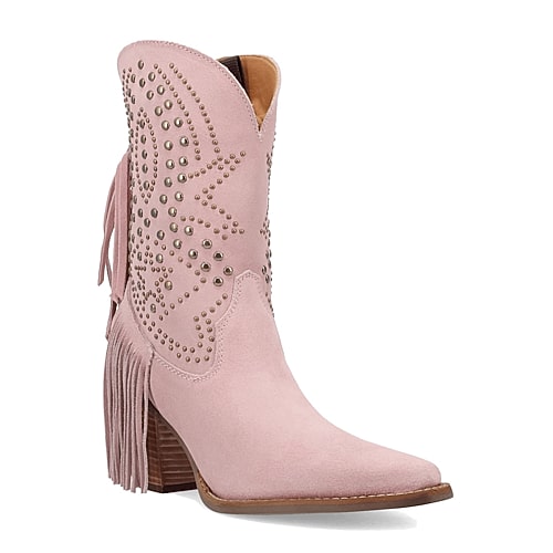 Click here for Dingo Womens Star Power Suede Leather Bootie - Pin... prices