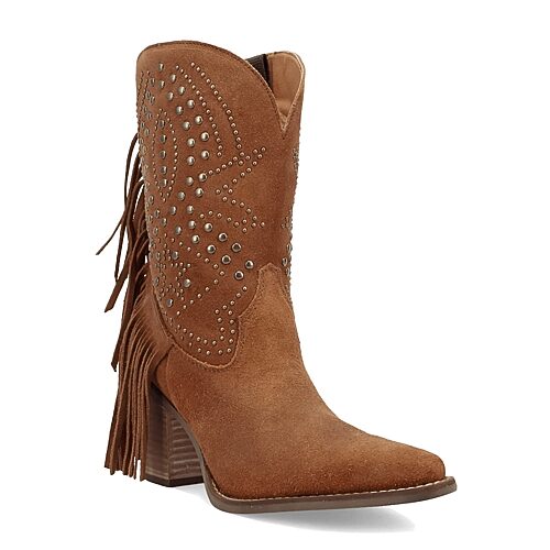 Click here for Dingo Womens Star Power Suede Leather Bootie - Cam... prices
