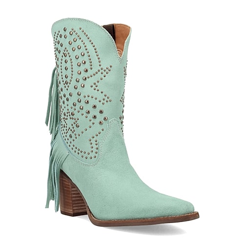 Click here for Dingo Womens Star Power Suede Leather Bootie - Min... prices