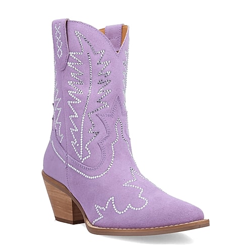 Click here for Dingo Womens Tiny Pony Suede Leather Bootie - Lave... prices