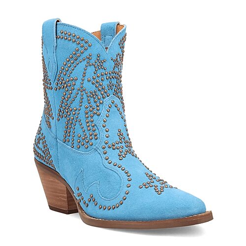 Click here for Dingo Womens Seein Stars Suede Leather Bootie - Bl... prices