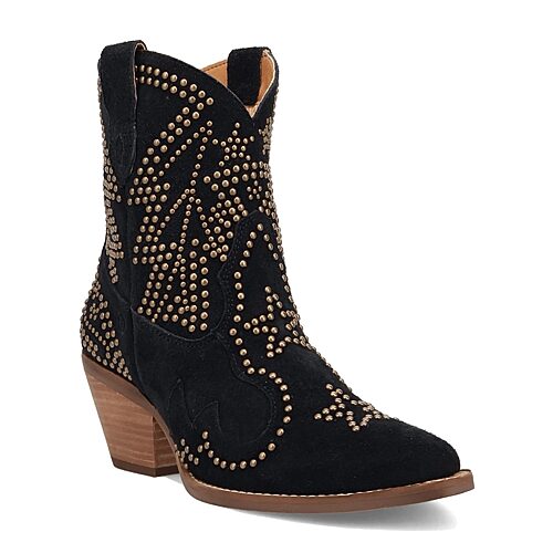 Click here for Dingo Womens Seein Stars Suede Leather Bootie - Bl... prices