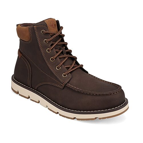 Dockers Mens Davis Rugged Lace-Up Chukka Boots - Dark Brown