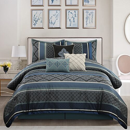 Click here for Stratford Park Amina 7-pc. Geometric Midweight Com... prices