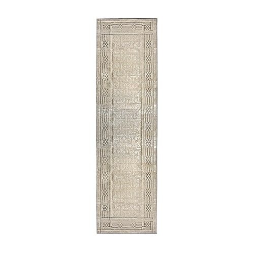 Click here for Radici Davide Bordered Runner  One Size  Beige prices