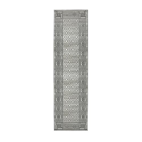 Click here for Radici Davide Bordered Runner  One Size  Gray prices