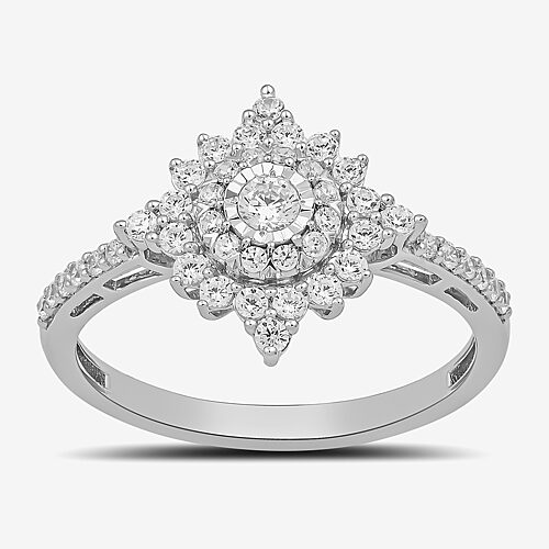 Click here for Womens 1/2 CT. T.W. Lab Grown White Diamond 10K Go... prices