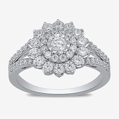 Click here for Womens 1 CT. T.W. Lab Grown White Diamond 10K Gold... prices