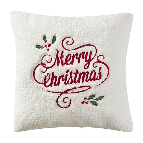 Click here for J Queen New York Merry Christmas Holly Pillow Squa... prices