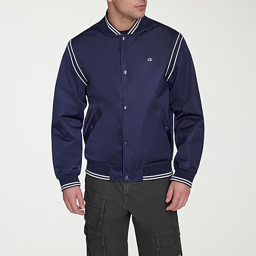 Champion Mens Midweight Bomber Jacket  Small  Blue