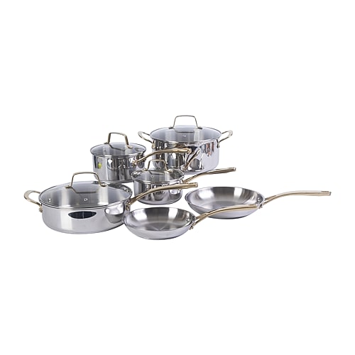 Click here for Martha Stewart Castelle Stainless Steel 10-pc. Coo... prices