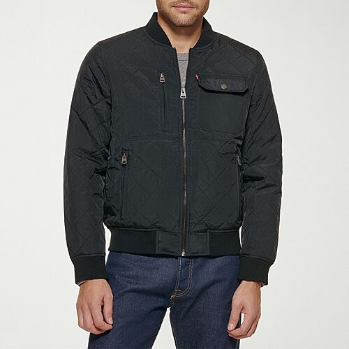 Click here for Levis Mens Regular-Fit Diamond-Quilted Bomber Jack... prices