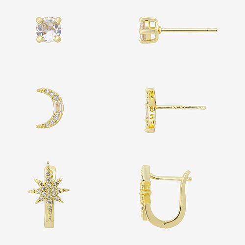 Click here for Sparkle Allure Womens Genuine Cubic Zirconia Round... prices