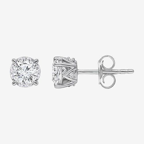 Click here for (I/Si2) 1 CT. T.W. Lab Grown White Diamond 10K Whi... prices
