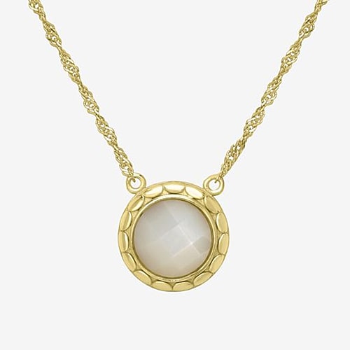 Click here for Sparkle Allure 14K Gold Over Brass 18 Inch Singapo... prices