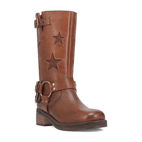 Click here for Dingo Womens Blacklist Leather Boots - Brown prices