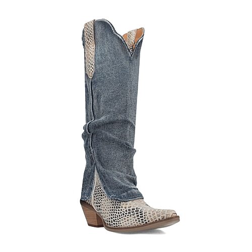 Click here for Dingo Womens Shabby Leather Boots - Blue prices