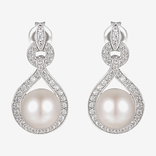 Click here for Womens White Cultured Freshwater Pearl Sterling Si... prices