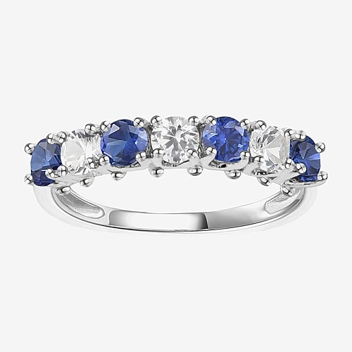 Click here for Gemstone & Lab-Created White Sapphire Sterling Sil... prices