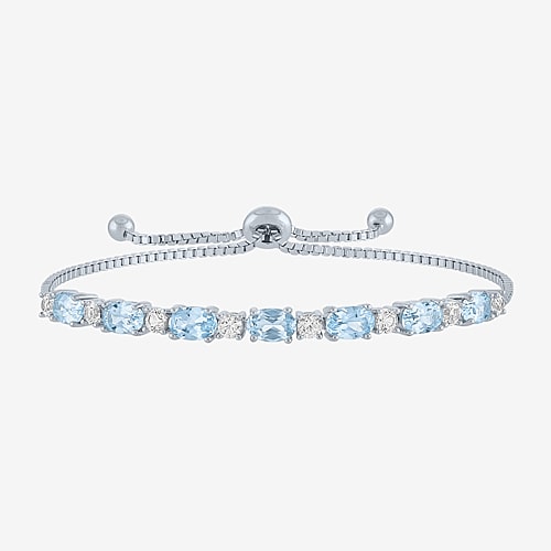 Click here for Gemstone Sterling Silver Bolo Bracelet  One Size... prices