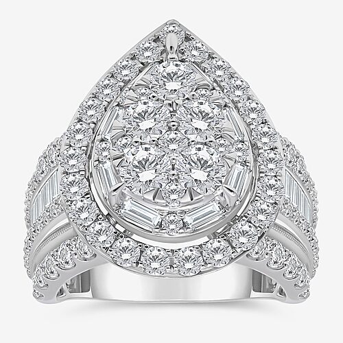Click here for Womens 4 CT. T.W. White Diamond 10K Gold Pear Side... prices