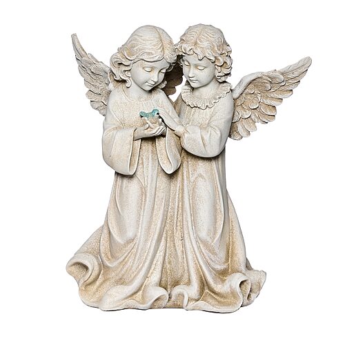 Roman 12.25in Angels Bird Statue  One Size  Gray
