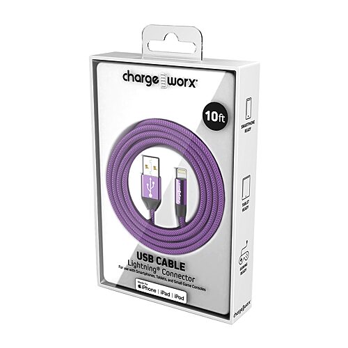 Click here for Chargeworx 10Ft Usb Cable Lightning Connector  One... prices