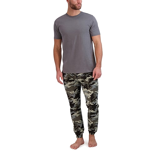 Click here for Hanes French Terry Mens Crew Neck Short Sleeve 2-p... prices