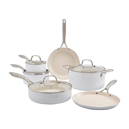 Click here for Denmark Monaco Aluminum 10-pc. Cookware Set  One S... prices
