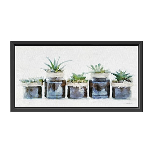 Click here for Lumaprints Rustic Plants In A Row Framed Canvas Ar... prices