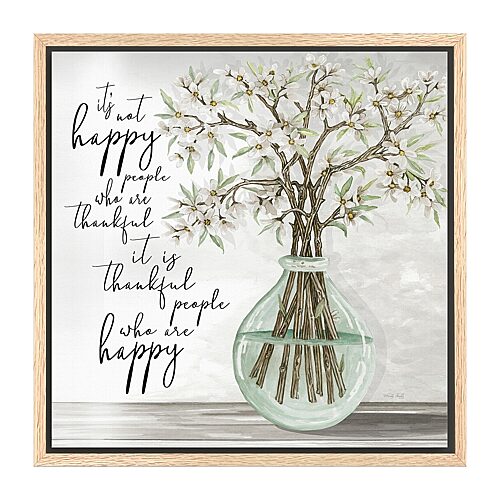 Click here for Lumaprints 22 X 22 Thankful People Floating Frame... prices
