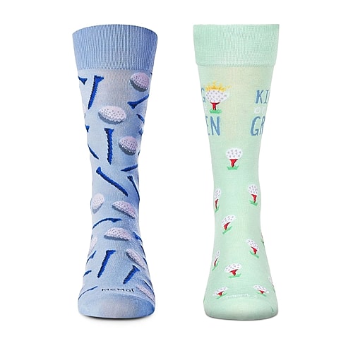 Click here for MeMoi Mens 2 Pair Crew Socks  10-13  Green prices
