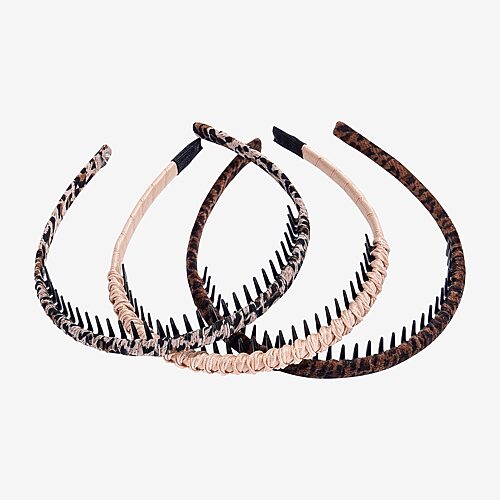 Click here for Bijoux Bar 3-pc. Headband  One Size  Brown prices