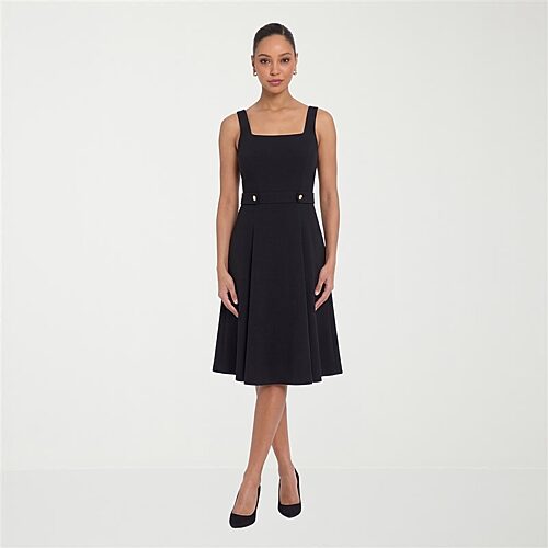 Click here for London Times Womens Petite Midi Square Neck Sleeve... prices