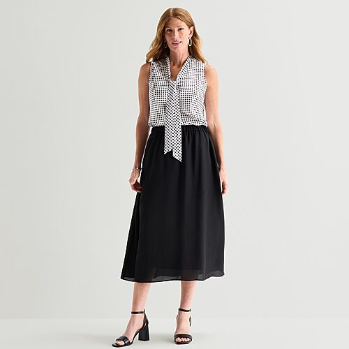 Click here for Black Label by Evan-Picone Womens High Rise Maxi S... prices