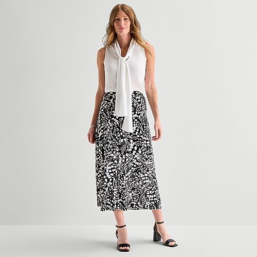 Click here for Black Label by Evan-Picone Womens High Rise Maxi S... prices