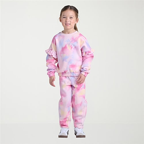 Click here for adidas Girls 2T-6X Long-Sleeve Sweatshirt and Pant... prices