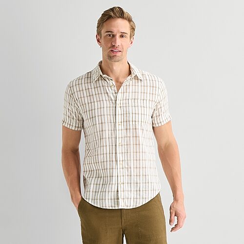 Click here for mutual weave Mens Short Sleeve Classic Fit Button-... prices