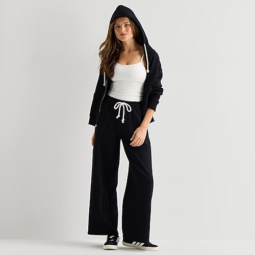 Click here for Arizona Womens Juniors Wide Leg Fleece Sweatpant... prices