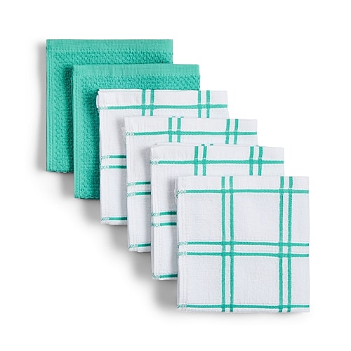 Click here for Cooks Plaid 6-pc. Dish Cloth Set  One Size  Blue prices
