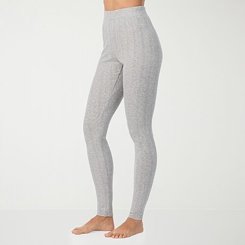 Click here for Cuddl Duds Cotton Pointelle Thermal Legging  Large... prices
