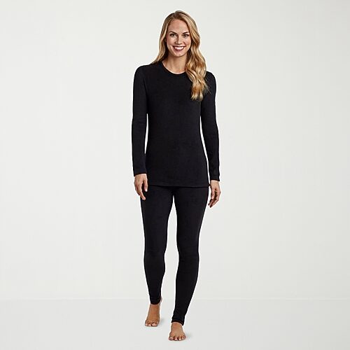 Click here for Cuddl Duds Womens Fleecewear With Stretch Round Ne... prices
