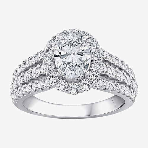 Click here for (F / Si1) Womens 2 1/4 CT. T.W. Lab Grown White Di... prices