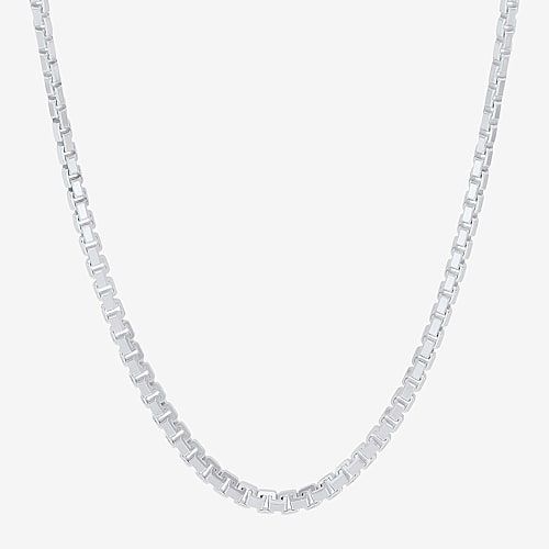 Click here for Made in Italy Mens Sterling Silver 24 Inch Box Cha... prices