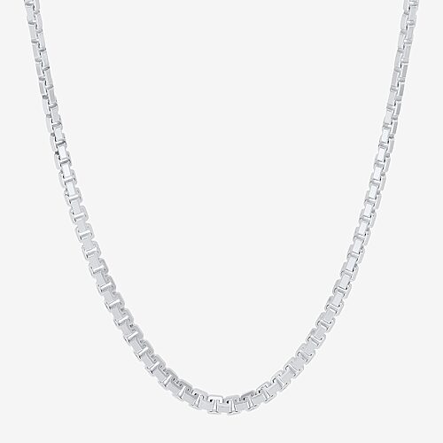 Click here for Made in Italy Mens Sterling Silver 22 Inch Box Cha... prices